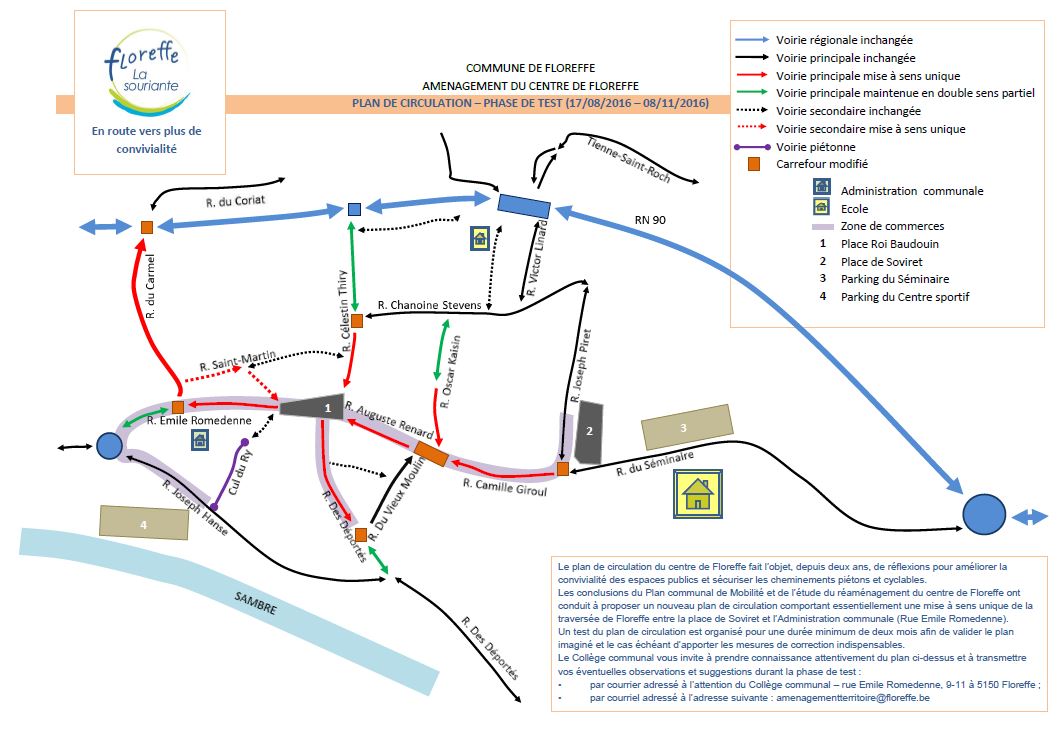 Floreffe - nouveau plan de circulation - Prolongation de la phase de ...